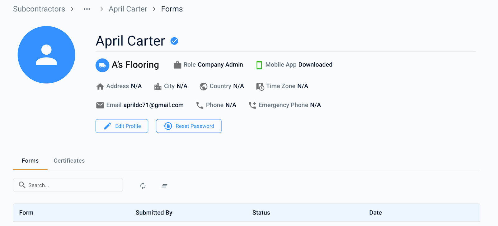Viewing & Managing Subcontractor Workers – SALUS