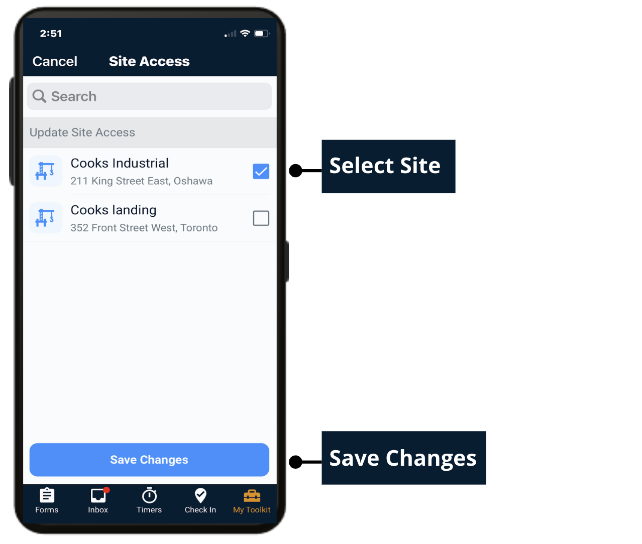 Add a worker to a site – SALUS