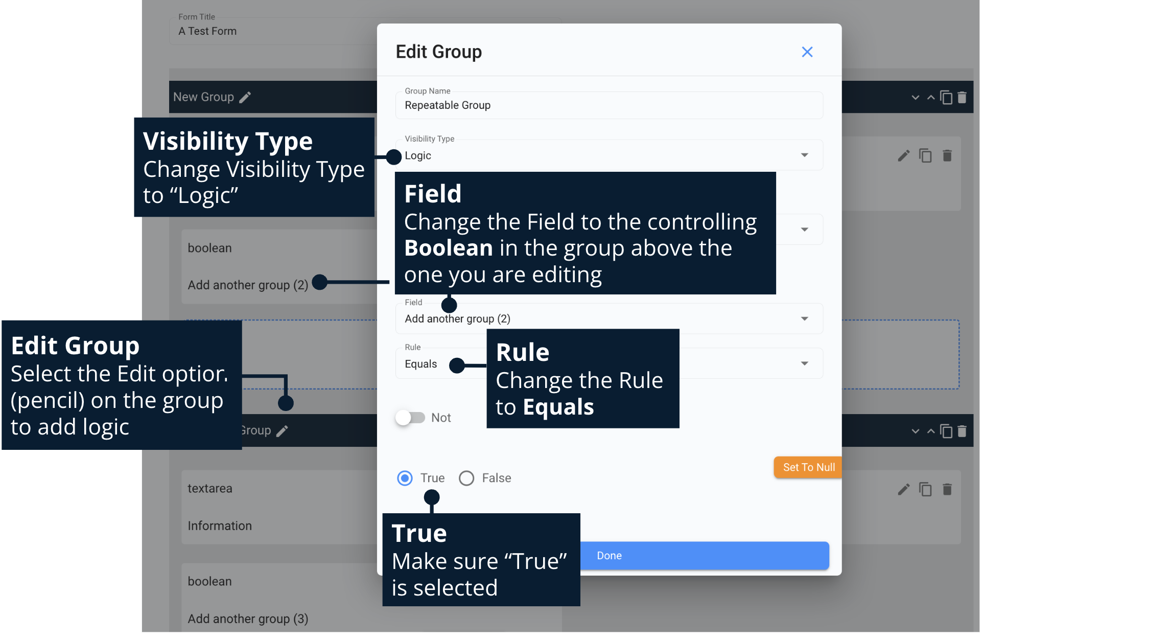 Form Builder - Repeatable Groups with Logic – SALUS