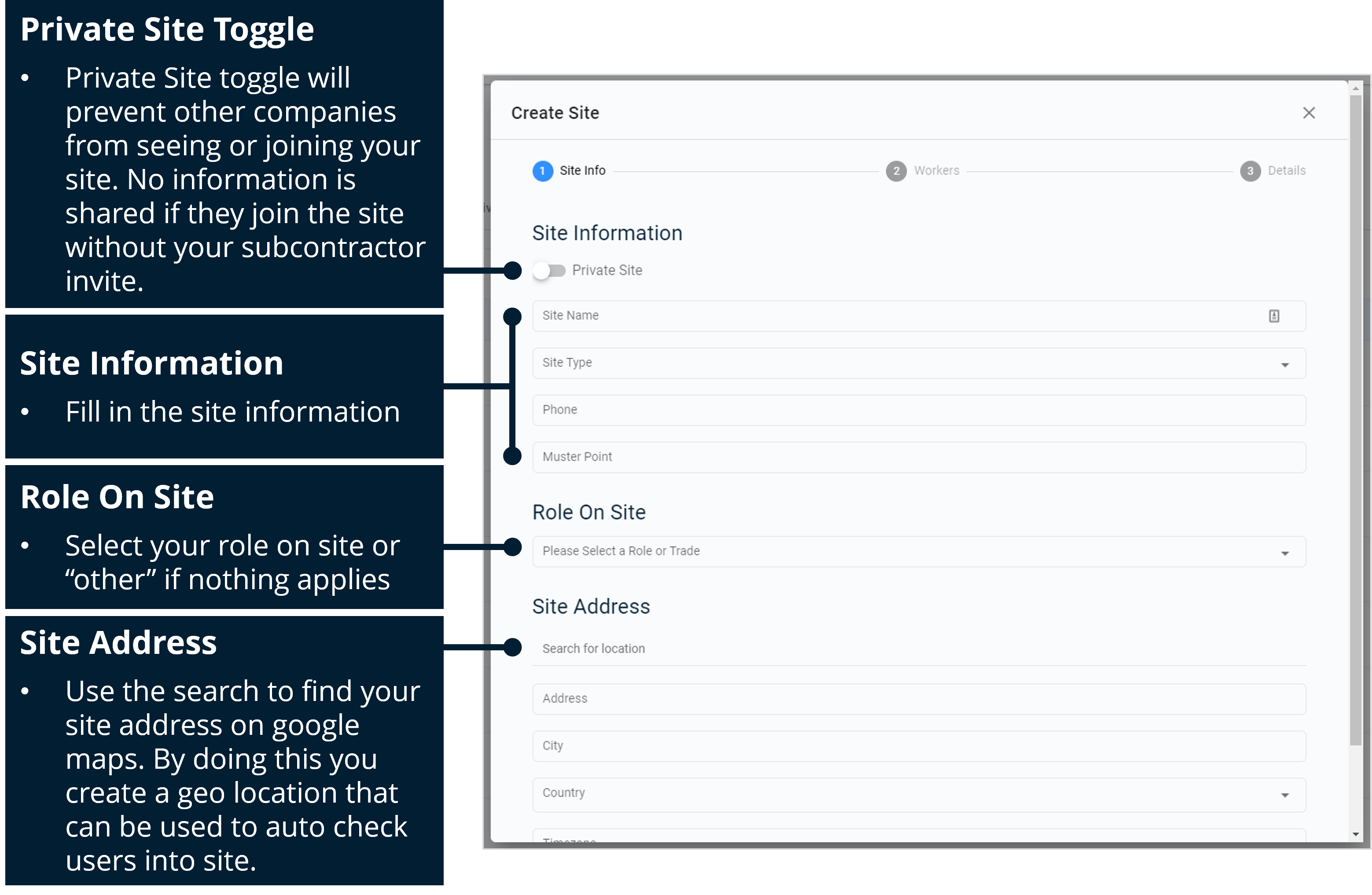 Create a Site – SALUS
