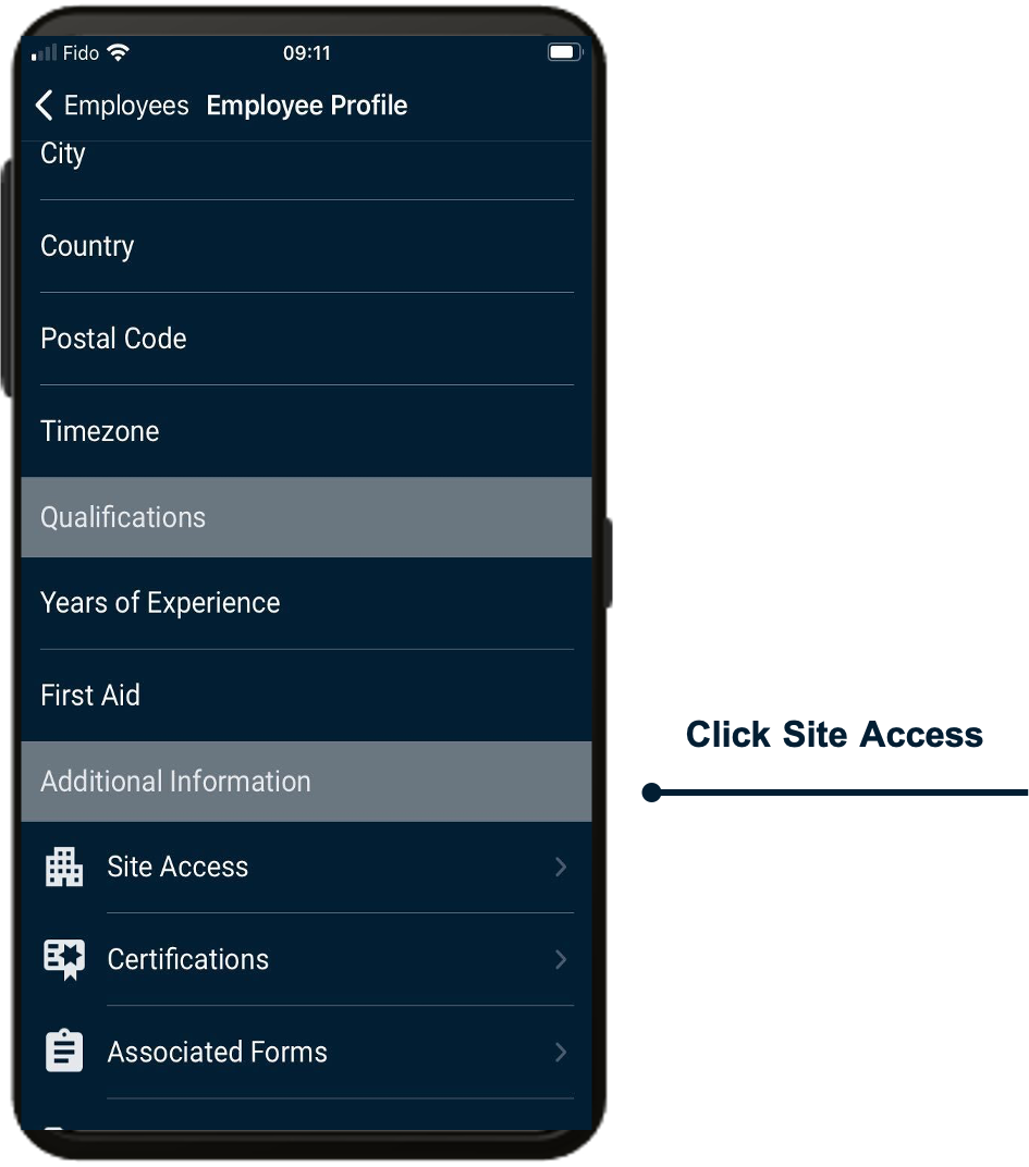Add a worker to a site – SALUS