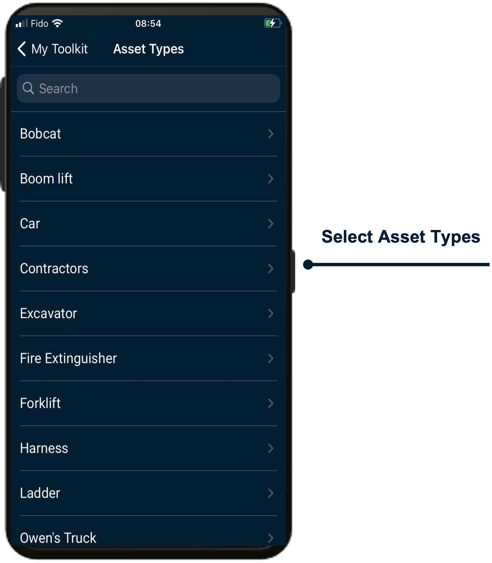View asset profiles – SALUS