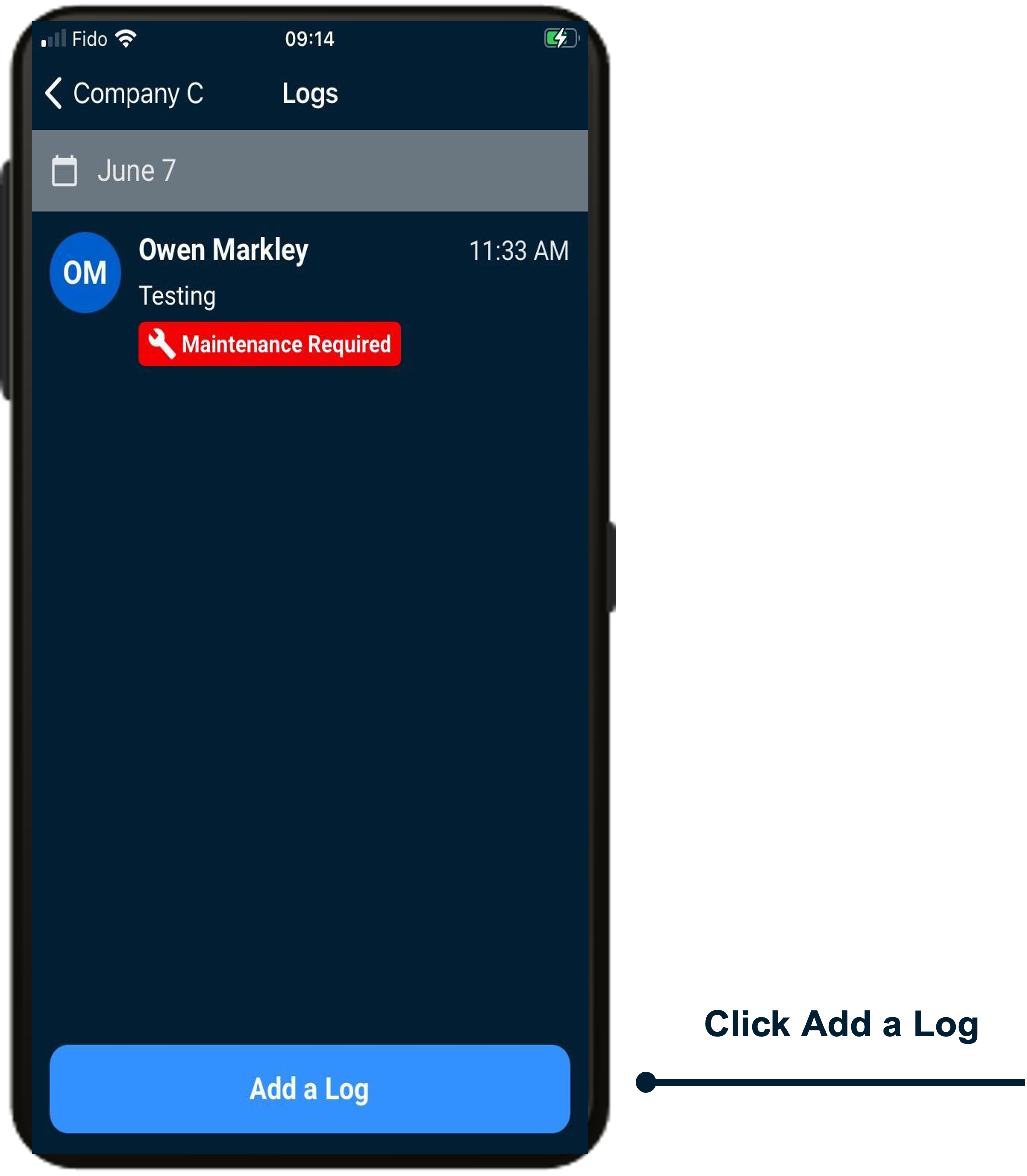 View & create log entries – SALUS