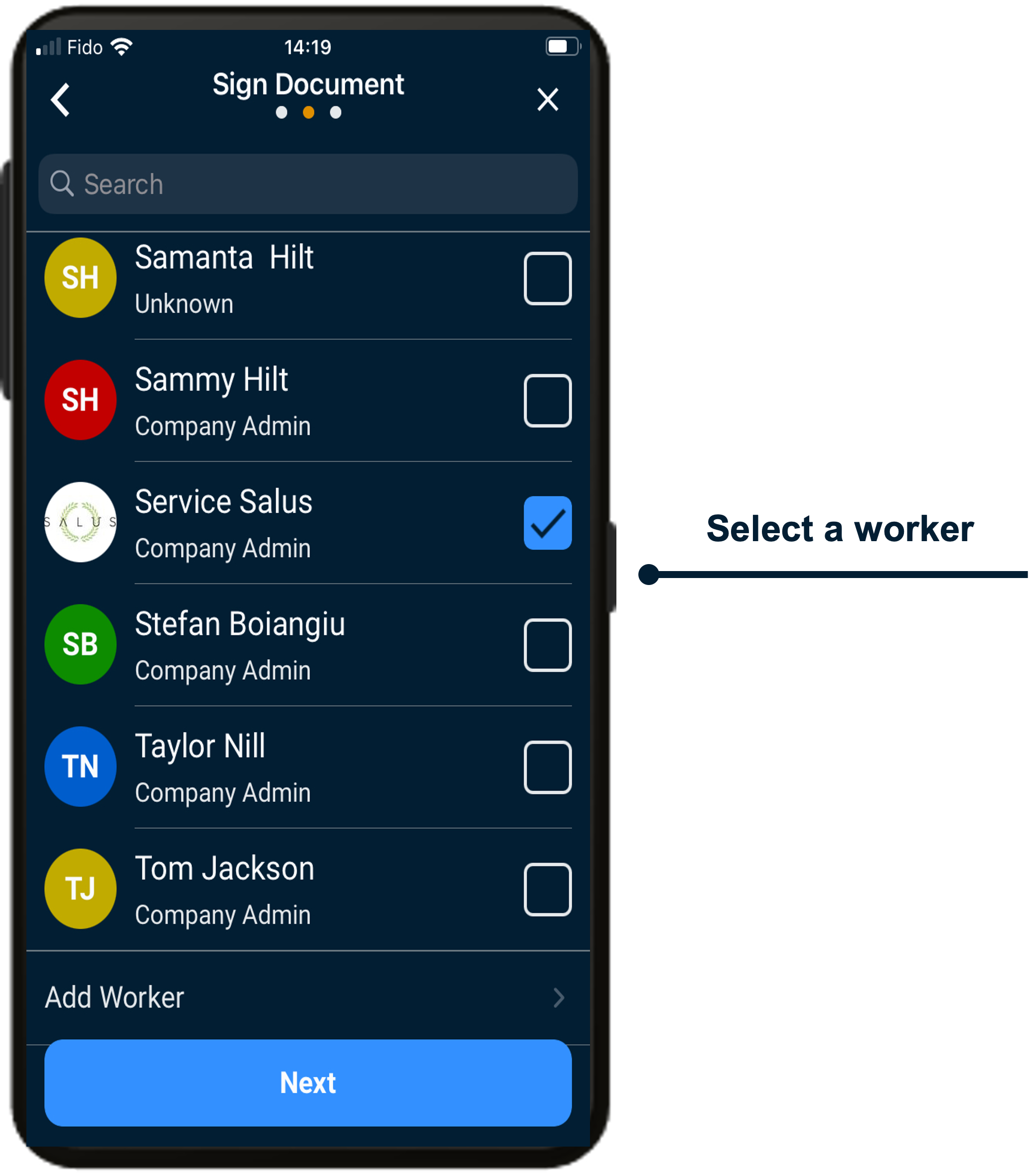 Sign Documents – SALUS