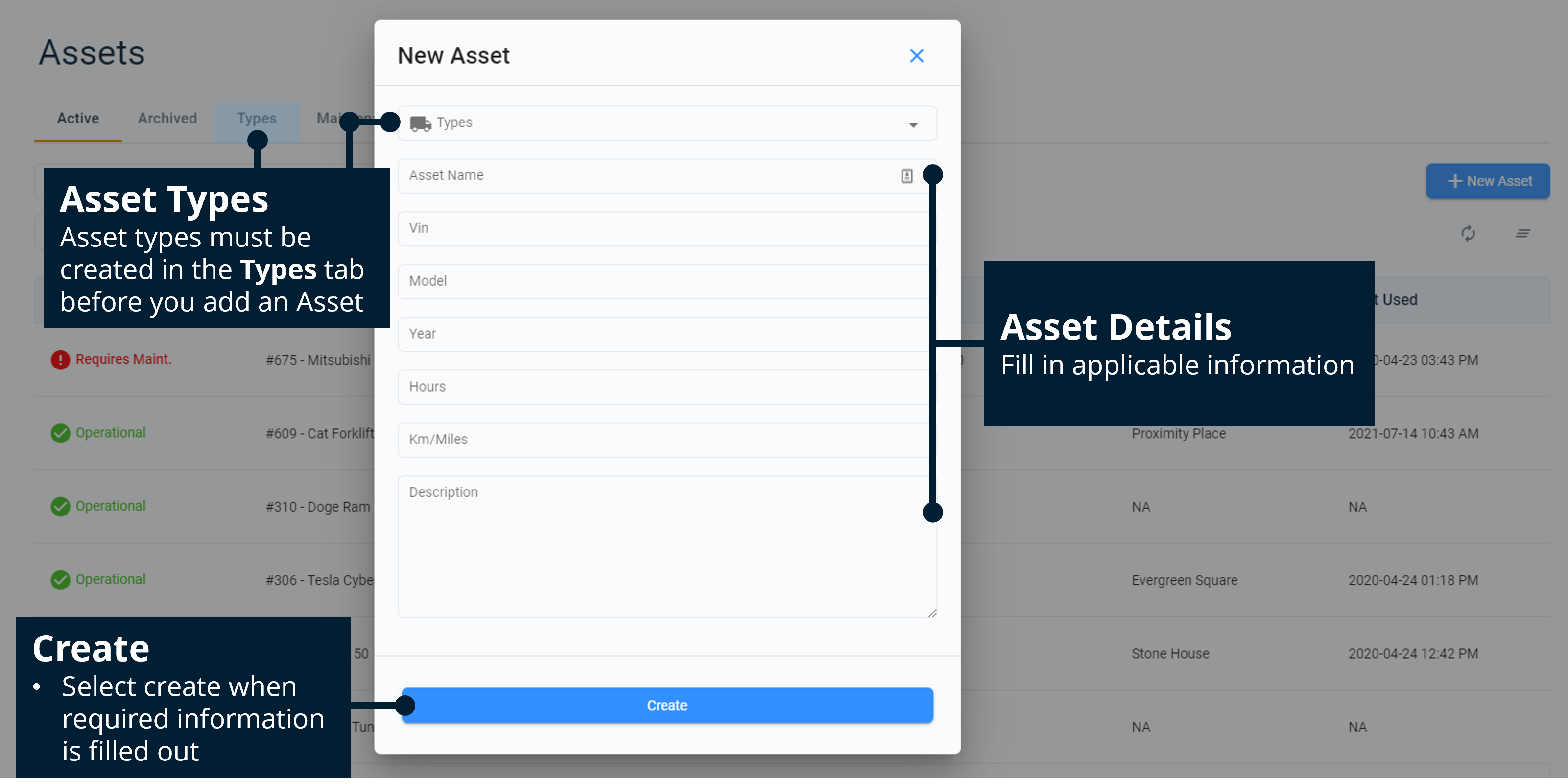 Create an Asset profile – SALUS