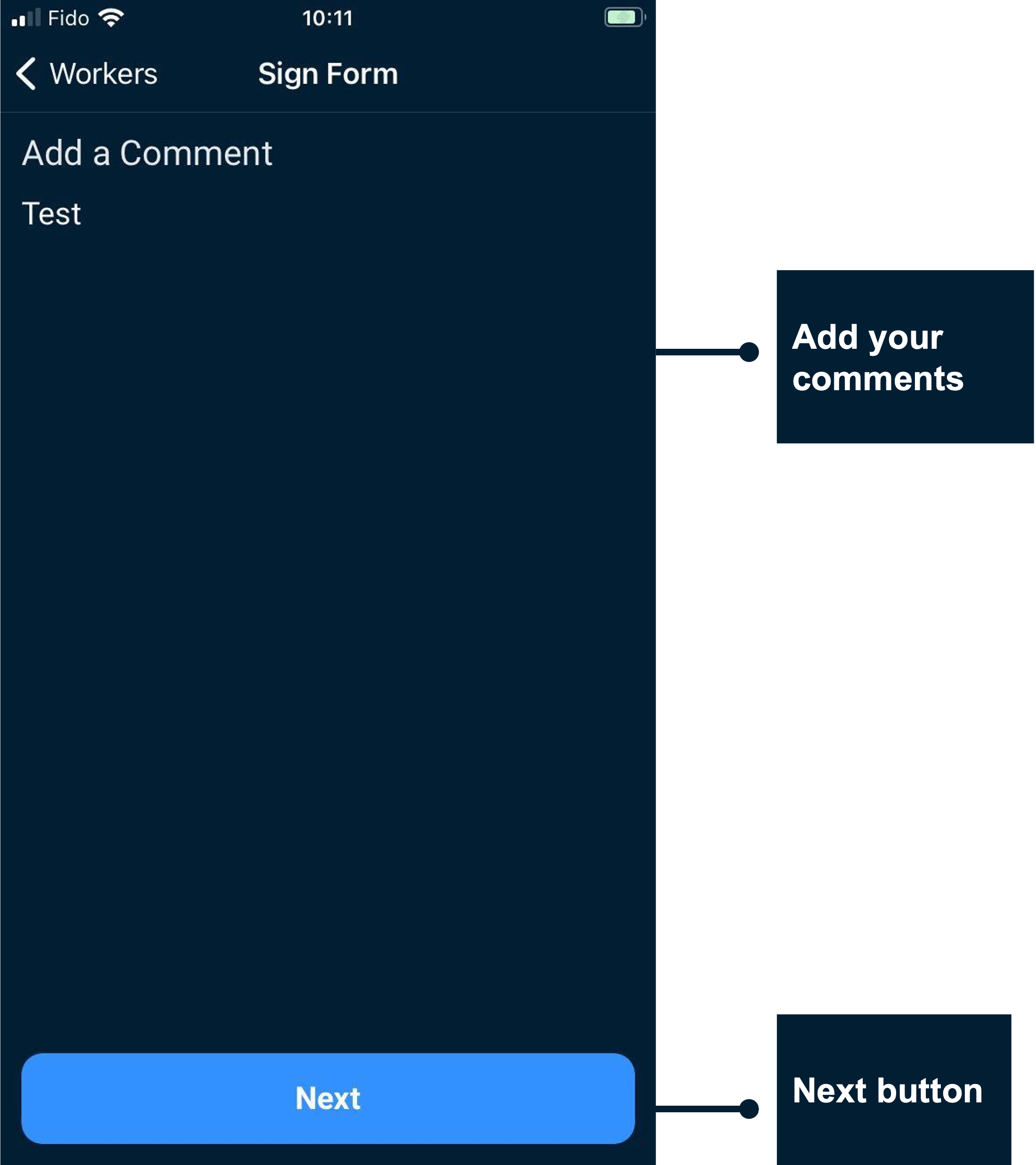 Viewing and signing a shared form – SALUS