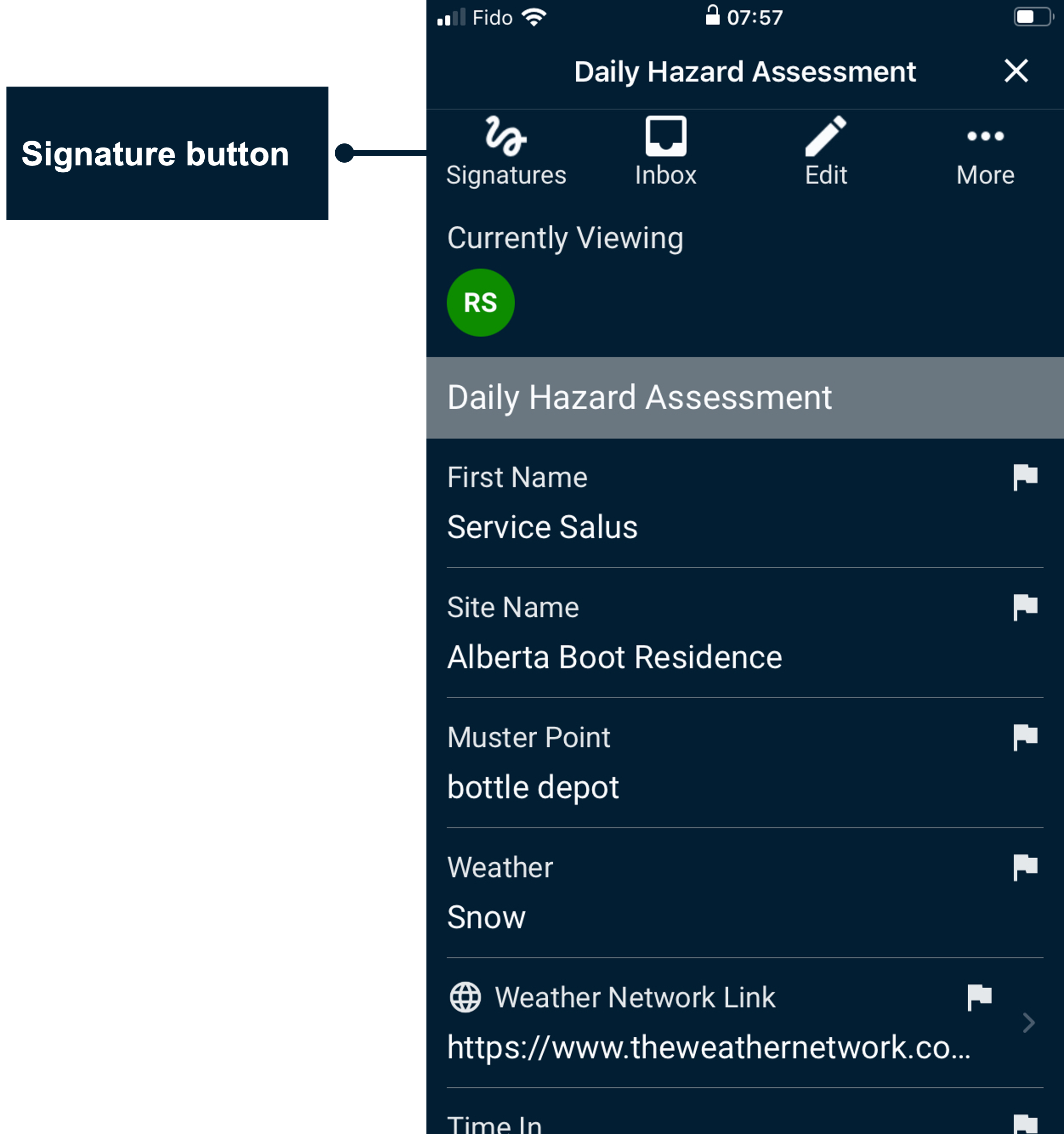 Signing, Approve and Disapprove a form – SALUS