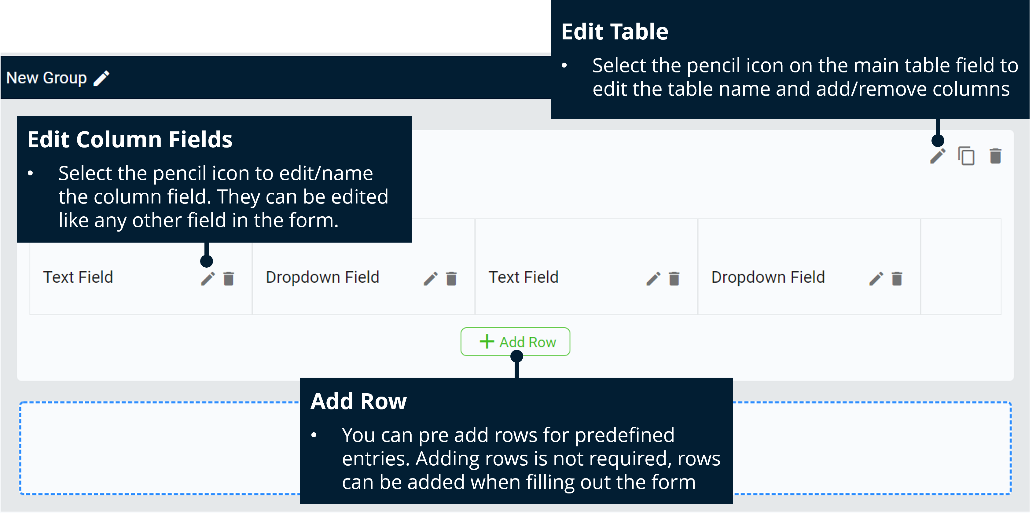 Form builder - Table – SALUS
