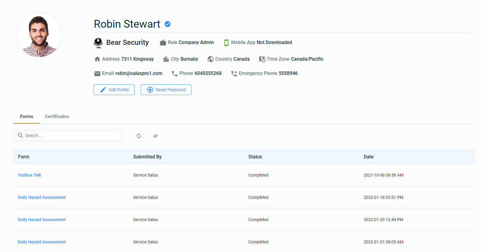 Viewing & Managing Subcontractor Workers – SALUS